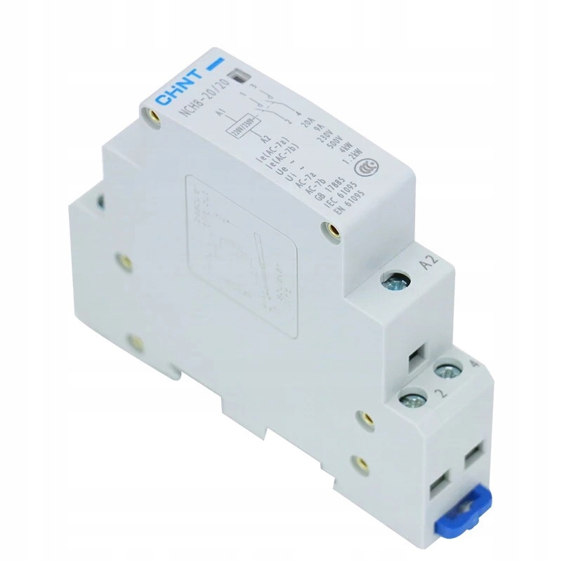 STYCZNIK 1-FAZOWY 230V/20A NA SZYNĘ DIN - 13026173087 - oficjalne ...