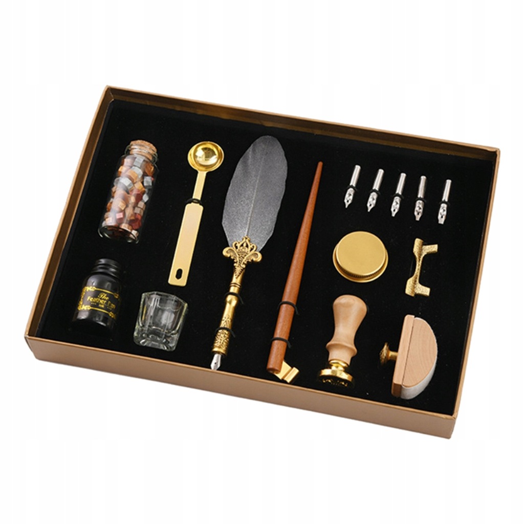 calligraphy quill pen Grey Quill - 13947540024 - oficjalne archiwum Allegro