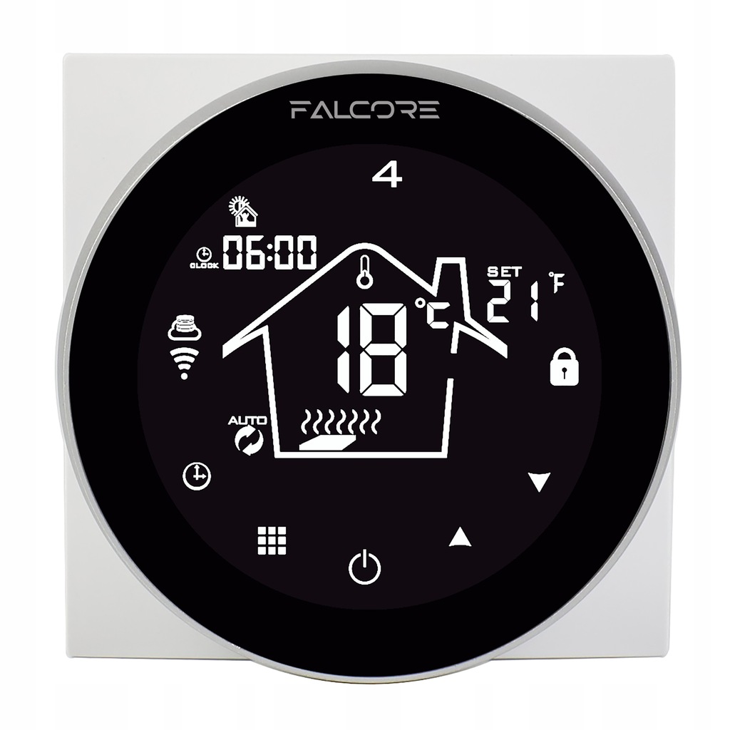 Regulator pokojowy, termostat PT-511C-vS Falcore - 11405389525 ...
