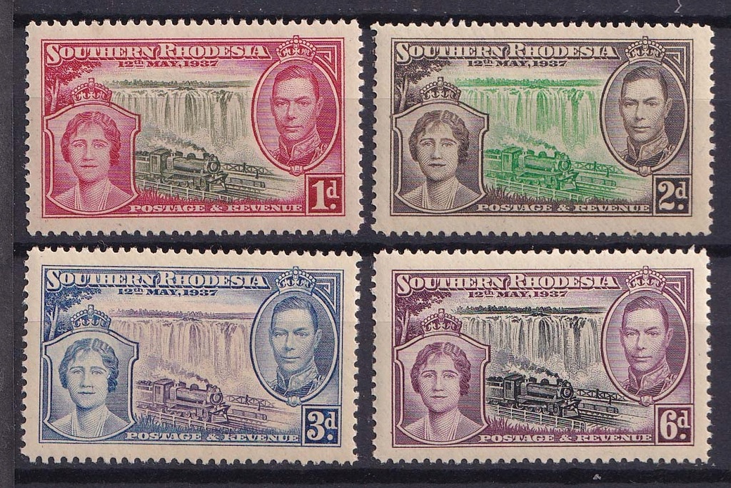 RODEZJA PŁD kol.angielska** Mi 38-41 Koronacja Jerzego VI - 14901065371 - oficjalne archiwum Allegro