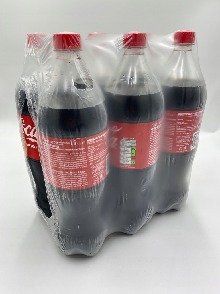 Napój gazowany Coca-Cola 1,5 L - zgrzewka 6 sztuk - 11590709549 ...