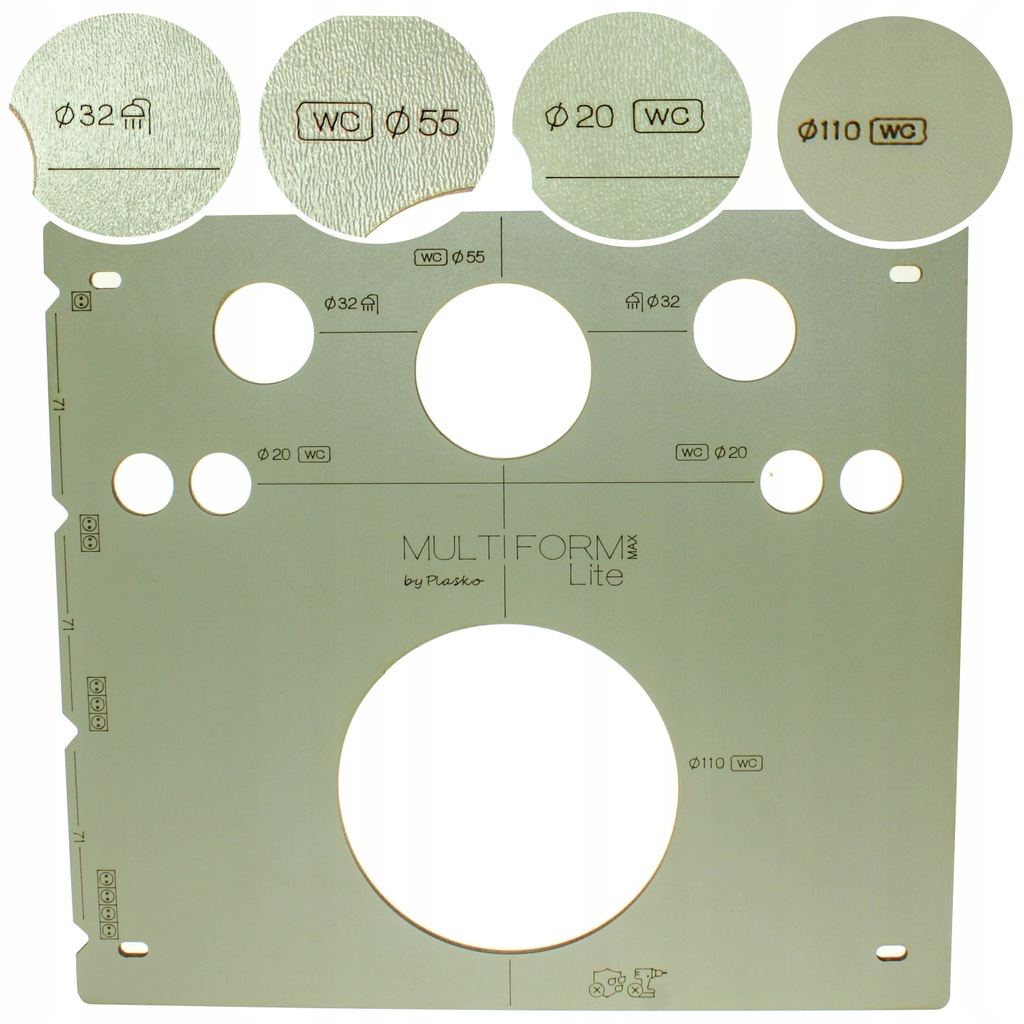 PLASKO MULTIFORM SZABLON WC STELAŻ PRYSZNIC - 14242064631 - oficjalne archiwum Allegro