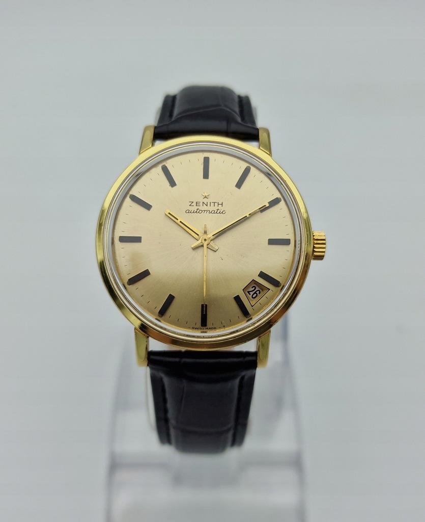 VINTAGE ZENITH AUTOMATIC Z ZŁOCIE LATA 60-TE - 13782095007 - oficjalne ...