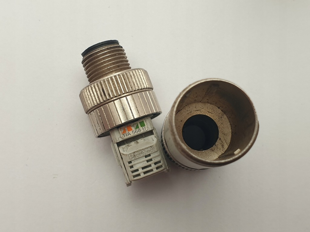 wtyczka męska prosta M12 4-pin D Ethernet PROFINET - 11112501583 ...