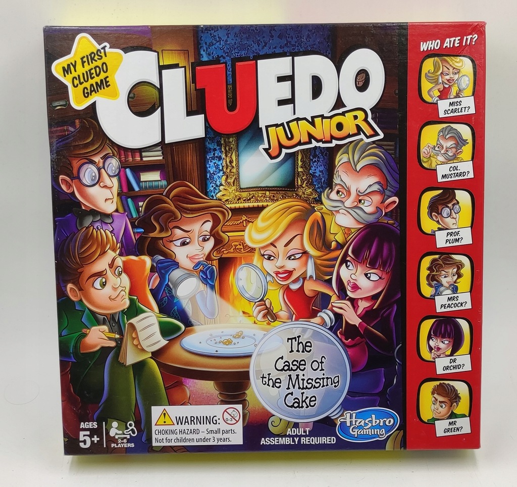 CLUEDO JUNIOR GRA OKAZJA ANGIELSKA - 12537616032 - oficjalne archiwum Allegro