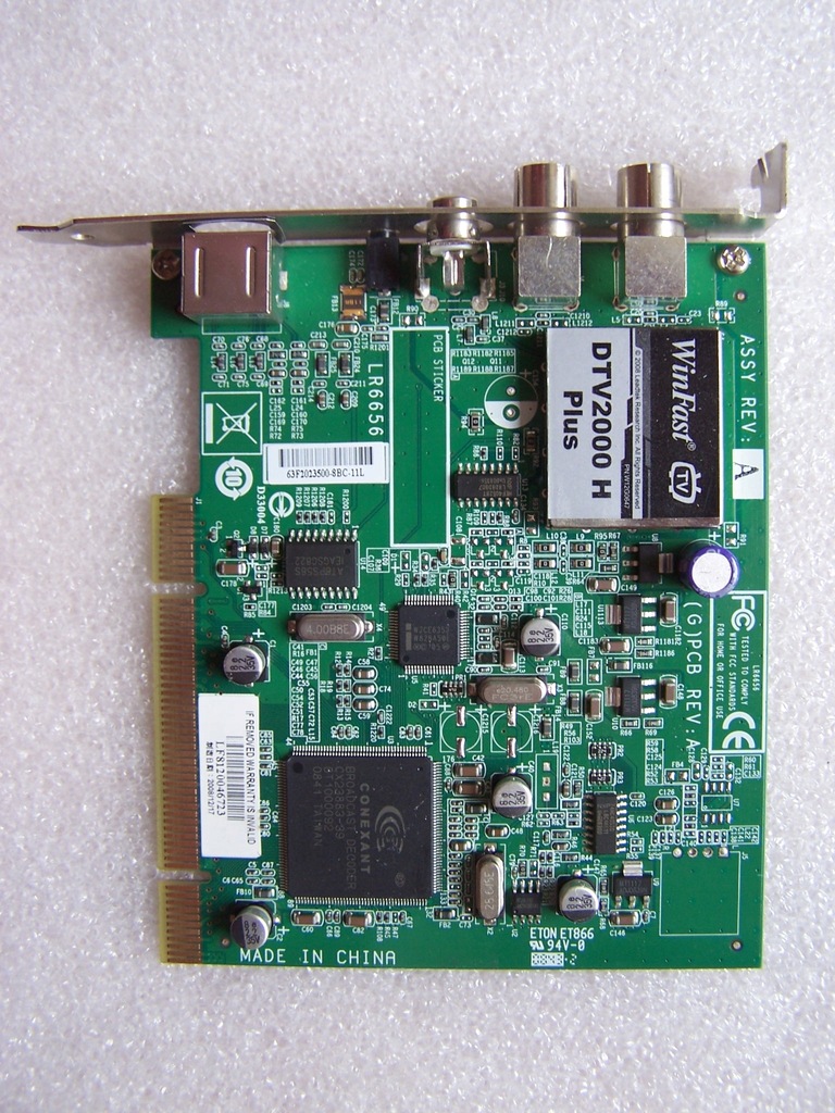 stara karta telewizyjna WinFast model DTV2000 PCI - 12361564395 ...