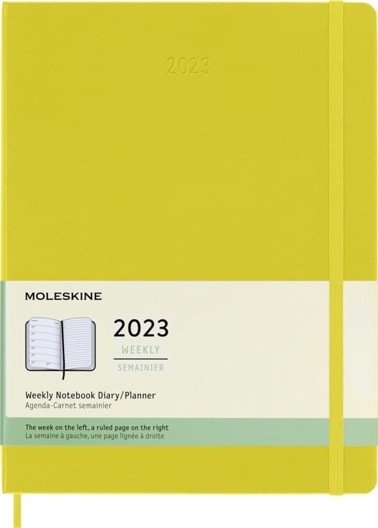 Kalendarz Moleskine tygodniowy XL twardy 2023 - 12631021547 - oficjalne archiwum Allegro