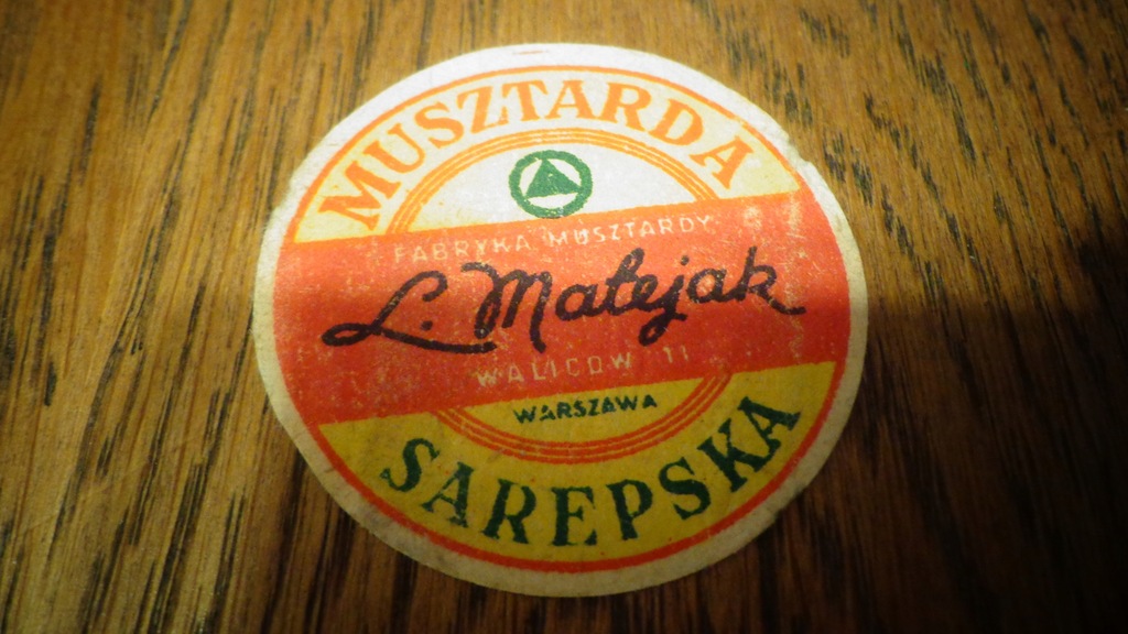 Etykieta-opakowanie PRL 1945-1985 - Musztarda Matejak Warszawa - 14978513166 - oficjalne ...