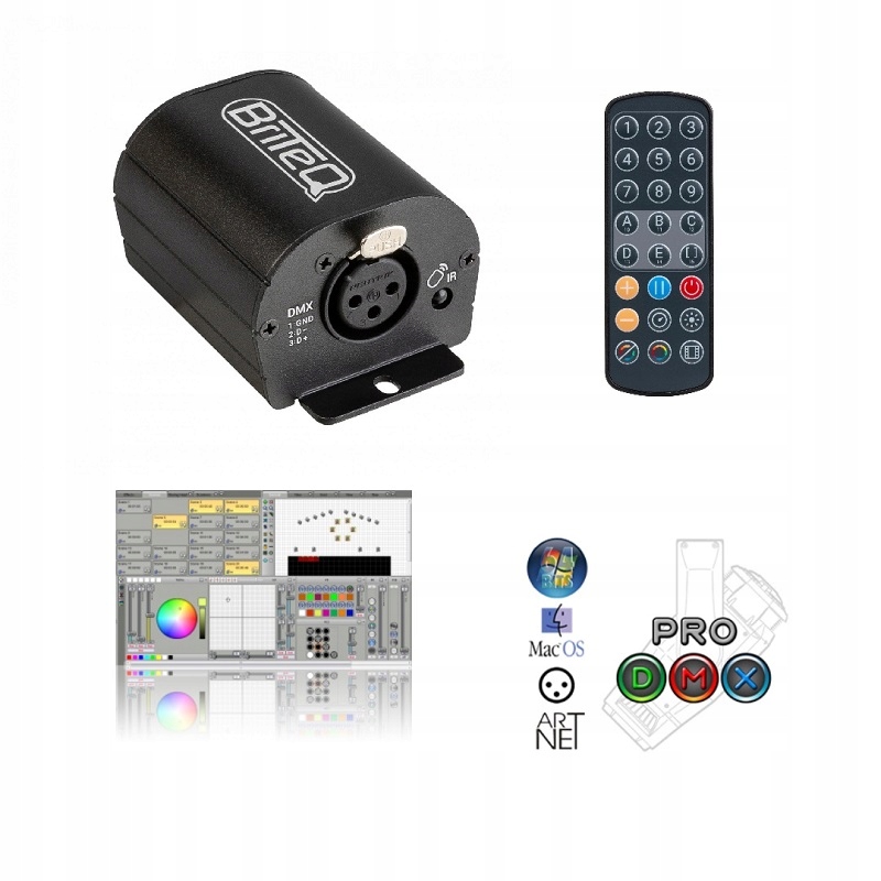 Briteq Chromateq LD-512 sterownik dmx + pilot - 14249292877 - oficjalne ...