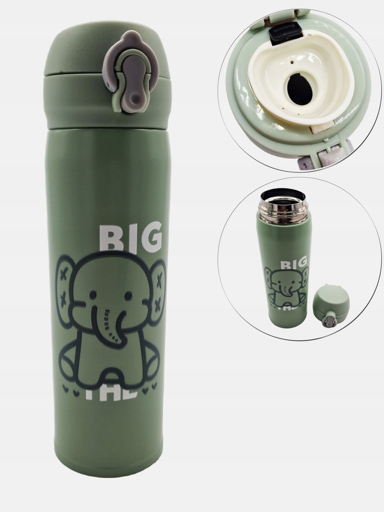 TERMOS BIDON TERMICZNY dla dzieci 350ml pistacjowy - 13980020885 - oficjalne archiwum Allegro