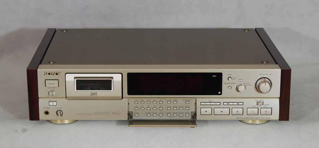 Sony DTC-60ES, DAT magnetofon cyfrowy. Boczki - 8554594144 - oficjalne archiwum Allegro