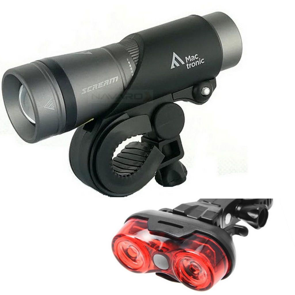 Lampa rowerowa MACTRONIC Scream 500lm + tylna ROSS - 7250464850 ...