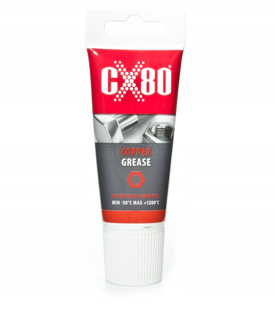 CX-80 SMAR MIEDZIANY WYSOKOTEMPERATUROWY 40g TUBKA - 9556022358 - oficjalne archiwum Allegro