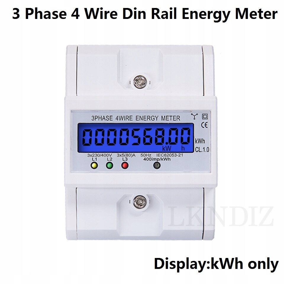 Din Rail 3 Phase 4 Wire Energy Meter Electronic - 13056936209 ... Din Rail 3 Phase 4 Wire Energy Meter Electronic - 13056936209 ...