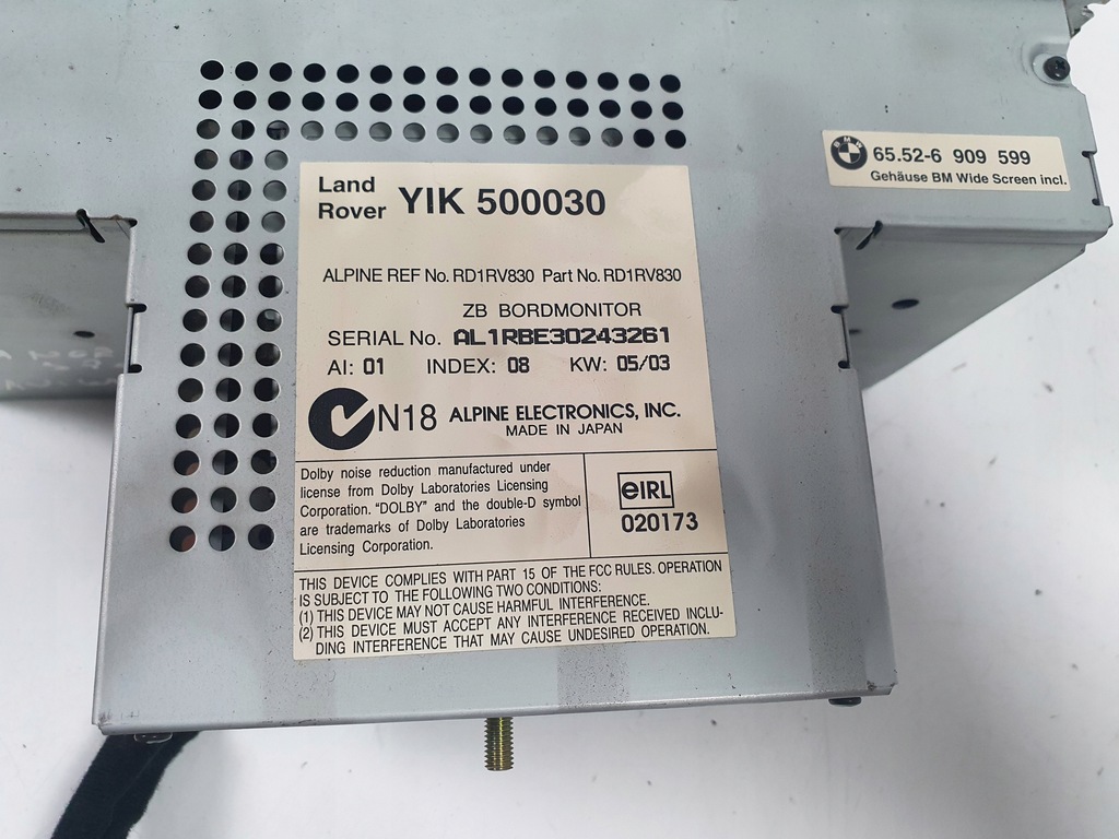 LAND RANGE ROVER 2004 NAWIGACJA YIK 500030 - 11023945559 - oficjalne ...