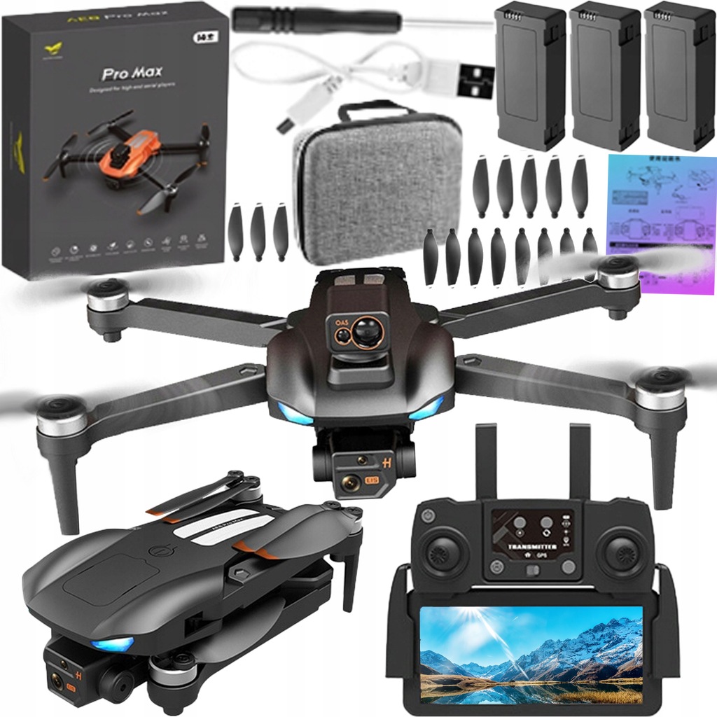 DRON Z KAMERA 8K WIFI ZDALNIE STEROWANY ZAWIS 3000 - 13393180295 ...