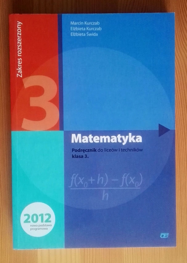 MATEMATYKA 3 PODRĘCZNIK DO LICEÓW I TECHNIKÓW - 8413373553 - oficjalne archiwum Allegro
