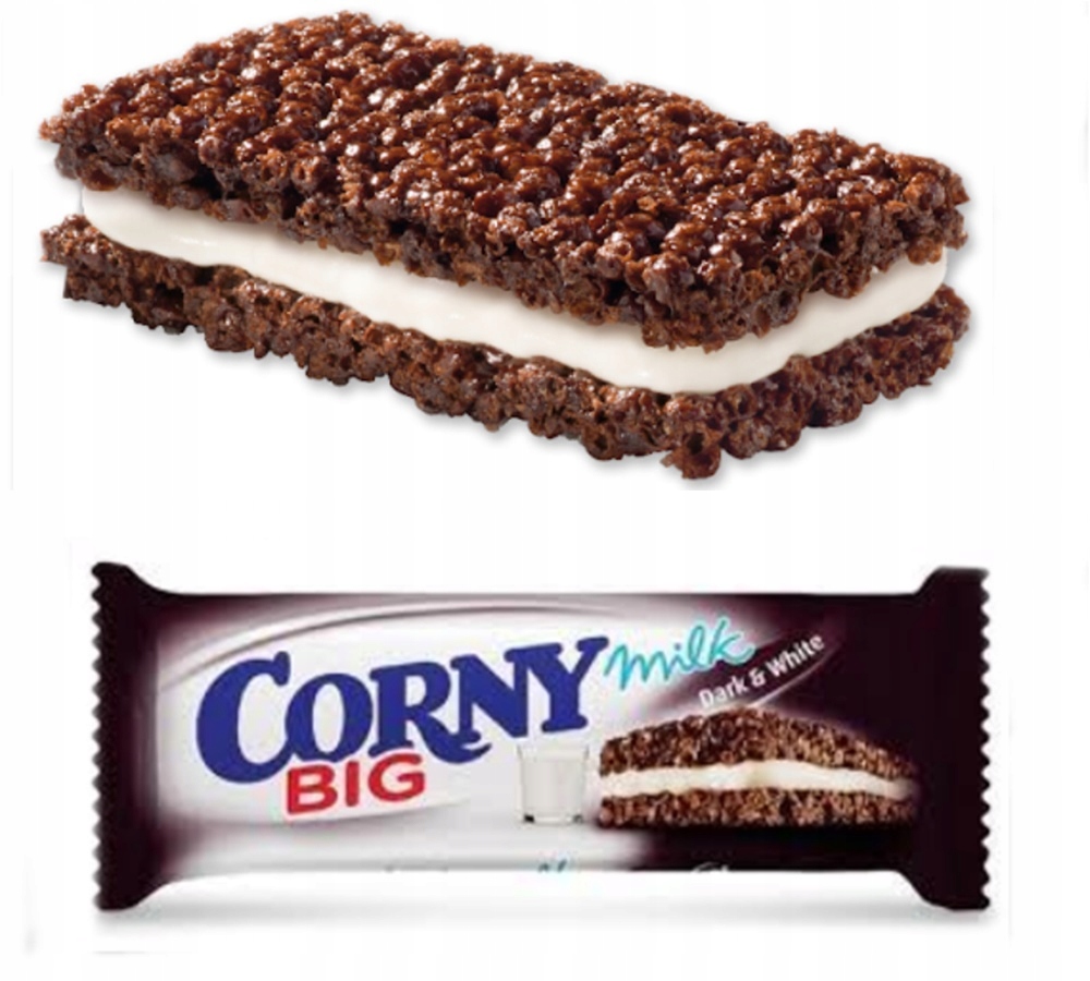 Baton CORNY BIG Milk Dark & White 40g - 9772459634 - oficjalne archiwum ...