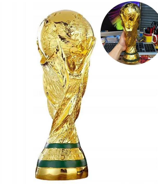 PUCHAR ZŁOTY TROFEUM 36CM ŻYWICA MISTRZOSTWA ŚWIAT - 12671624013 ...
