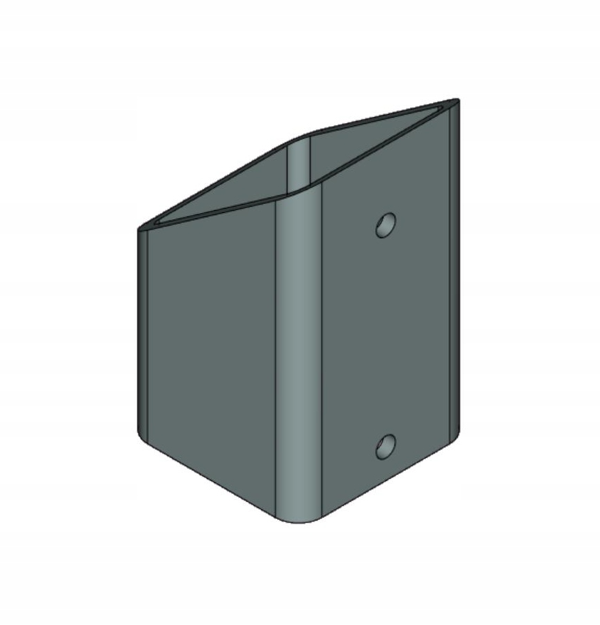 Adapter skośny pod kątem 25x25mm do balustrada wewnętrzna harfa 20x20mm - 14395545668 ...