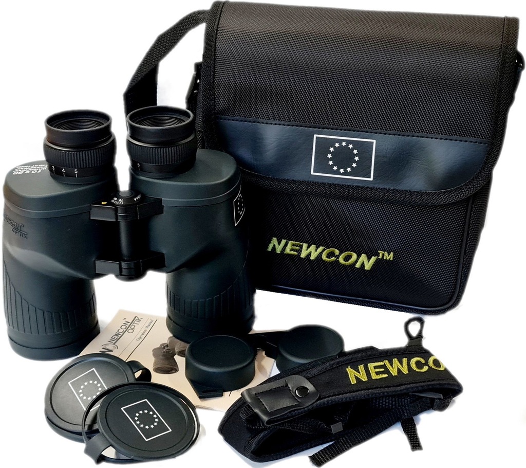 LORNETKA WOJSKOWA MYŚLIWSKA TORBA NEWCON 10x50 M22 Certyfikat MIL-STD ...