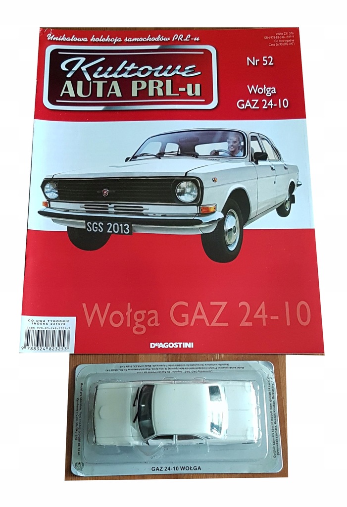 Kultowe auta PRL-u - Nr 52 - Wołga GAZ 24-10 (Gazetka + model ...