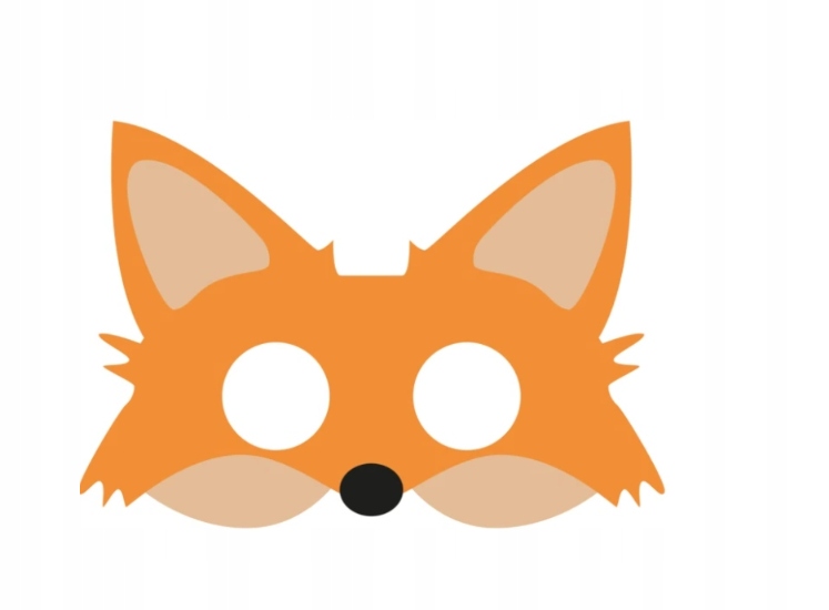 Maska filcowa Lis Lisek strój Przebranie 1szt - 11272881960 - oficjalne ...