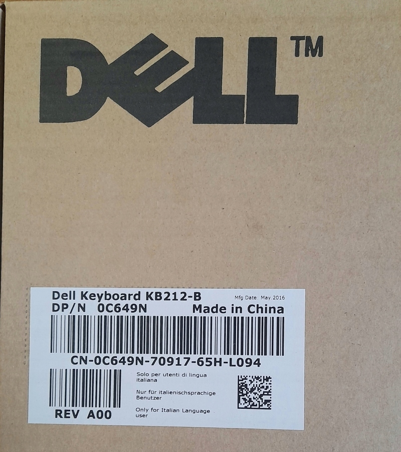 Dell klawiatura KB212-B quiet USB ITL NOWA BOX - 13028104712 ...