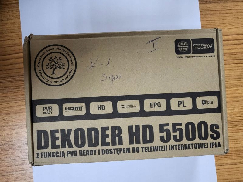 DEKODER CYFROWY POLSAT HD 5500S - 11589434922 - oficjalne archiwum Allegro