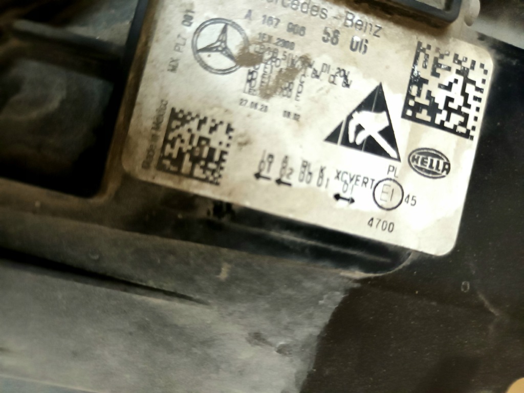 MERCEDES GLE W167 LAMPA PRAWA FULL LED A1679065806 - 12538417543 ...