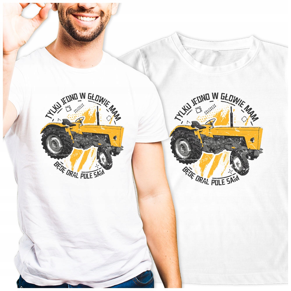 Traktor Ursus Rolnik Rolnika Koszulka Prezent L - 9934765905 - oficjalne archiwum Allegro