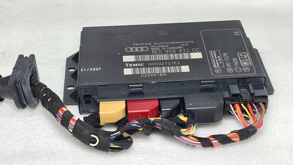 STEROWNIK MODUŁ KOMFORTU AUDI A4 B7 8E0959433CC - 15492442931 ...