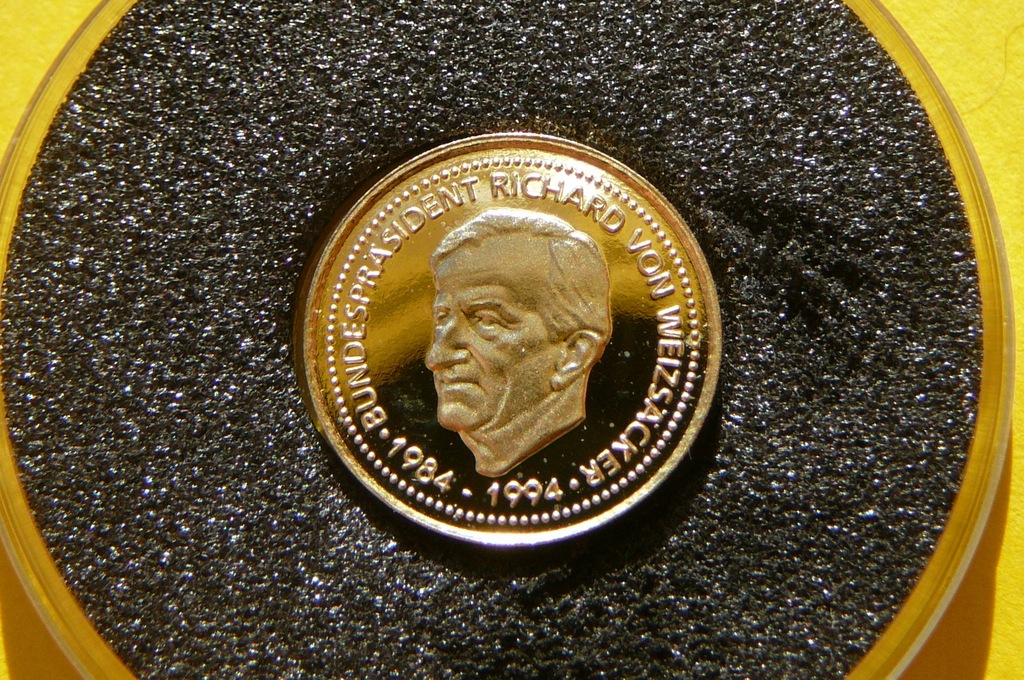 PREZYDENT RICHARD VON WEIZSACKER ZŁOTO 1,24g +CER - 13489763685 ... PREZYDENT RICHARD VON WEIZSACKER ZŁOTO 1,24g +CER - 13489763685 ...