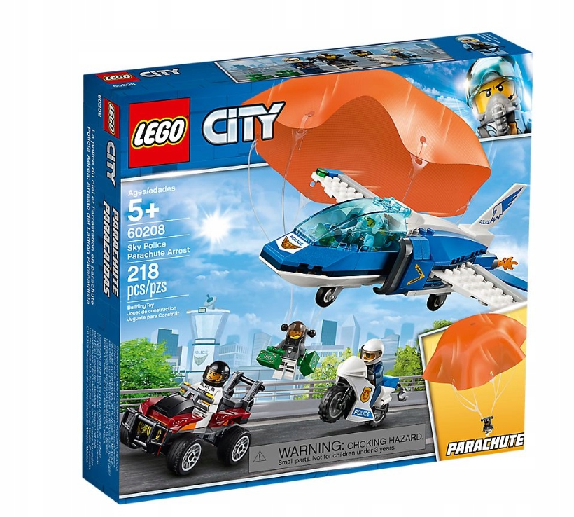 LEGO CITY ARESZTOWANIE SPADOCHRONIARZA 60208 - 8582048202 - oficjalne ...