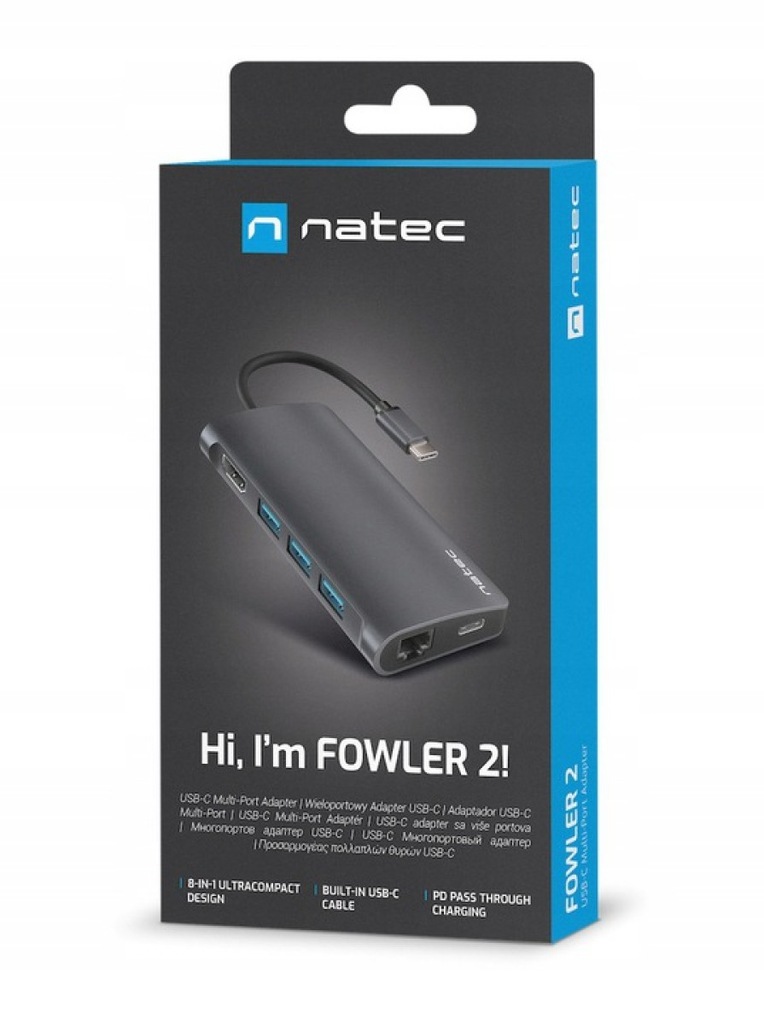 Multi Port Natec Fowler 2 USB-C PD, 3X USB 3.0 - 12179233596 ...