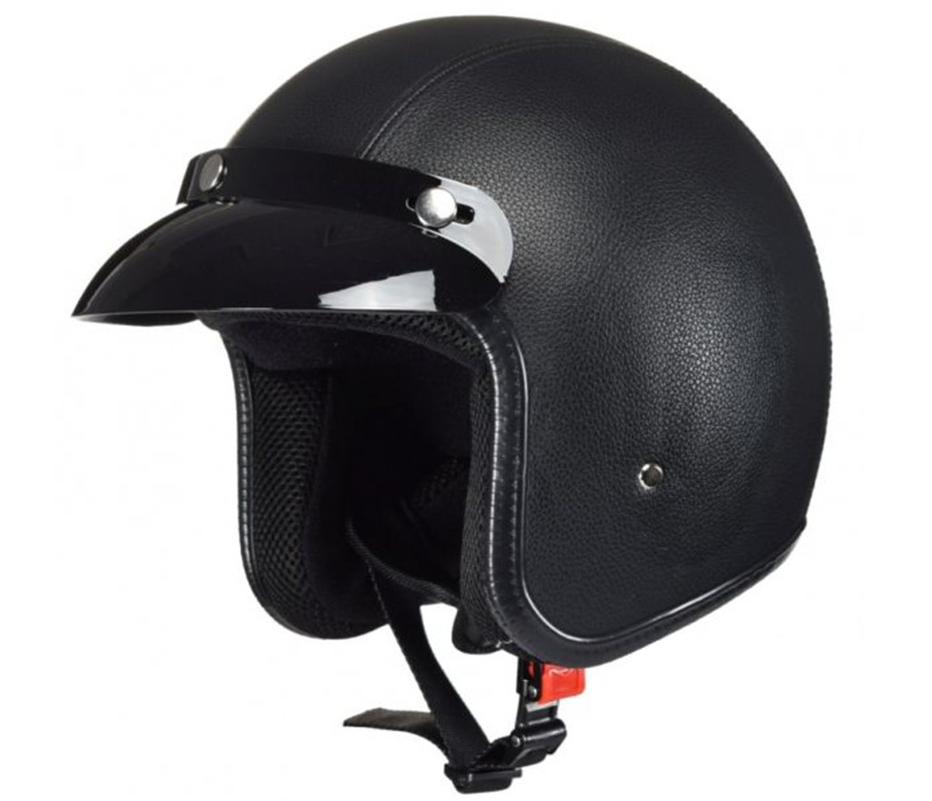 KASK OTWARTY ORZESZEK SKÓRA CHOPPER BMW CAFE RACER - 11883360480 ...