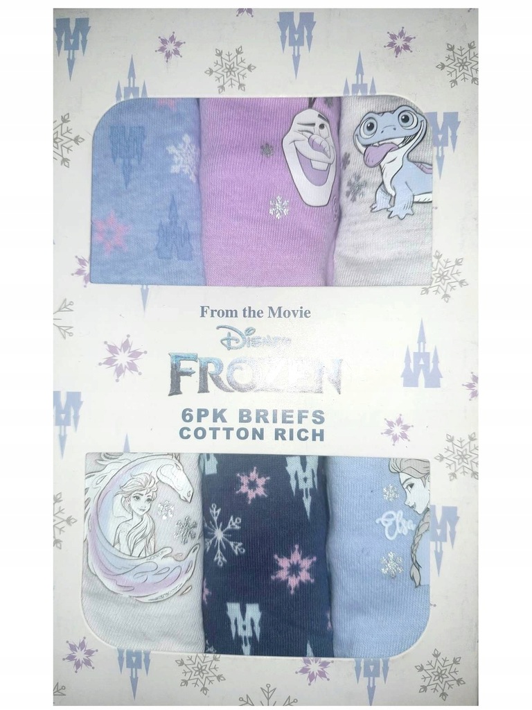 Disney Majtki figi 128 Primark 6pak FROZEN 7-8 lat - 13077833116 - oficjalne archiwum Allegro