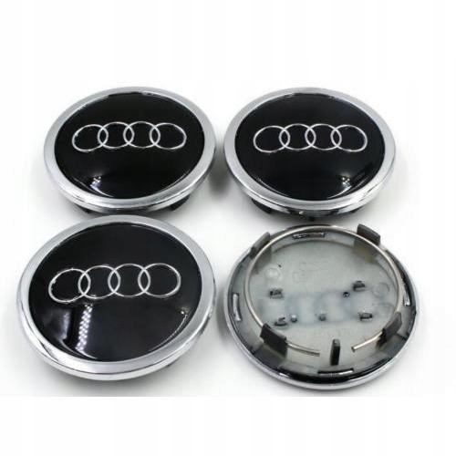 AUDI ZNACZKI ALUFELG KAPSLE 4B0601170A CZARNE kpl. - 11175384587 ...