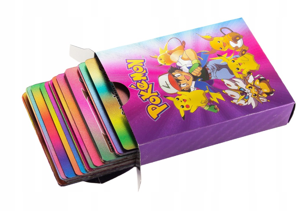 Karty Pokemon RAINBOW 55 szt ZESTAW KOLEKCJONERSKI - 13805582354 ...