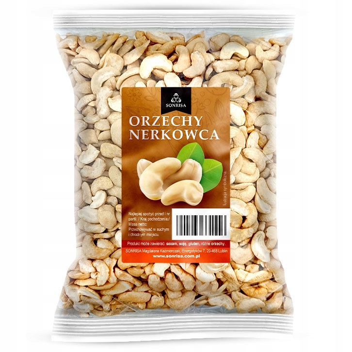 ORZECHY NERKOWCA nerkowce nerkowiec orzech połówki połówka 250 g - 14883734648 - oficjalne ...