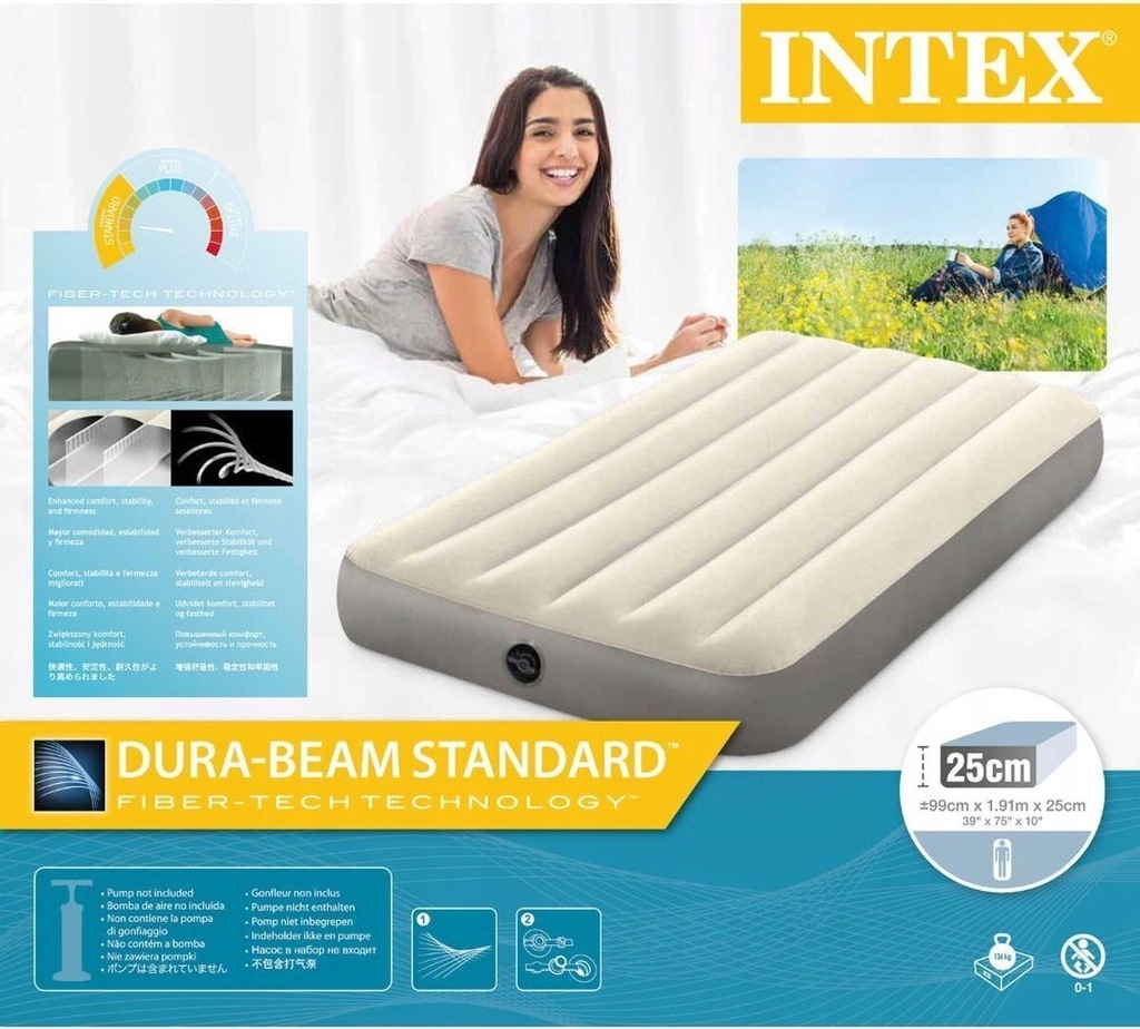 INTEX dmuchany materac do spania 191x99cm - 13924706103 - oficjalne ...