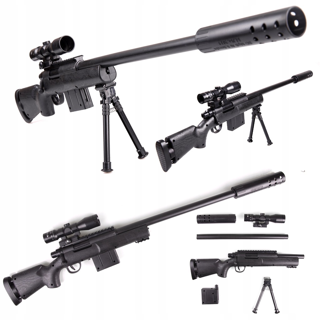 KARABIN SNAJPERSKI MINI AWP KULKI LASER LUNETA CZA - 12857461813 ...