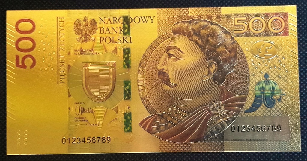 500 złotych, Jan Sobieski , Banknot kolekcjonerski - 12982020844 ...