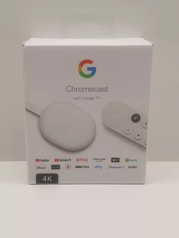 GOOGLE CHROMECAST WITH GOOGLE TV 4K ICE WHITE - 13887210596 - oficjalne ...