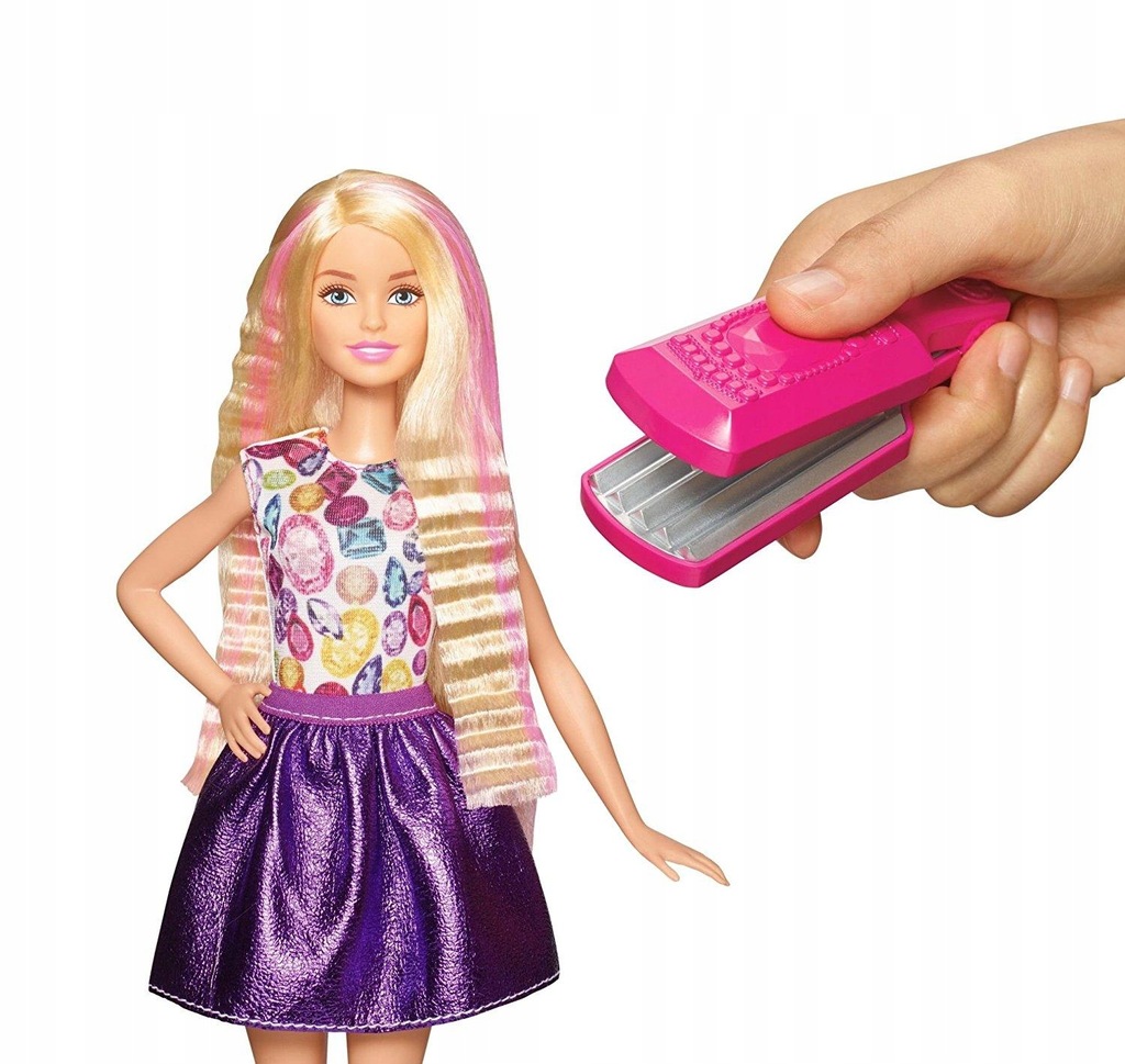 BARBIE LALKA STYLIZACJA WŁOSÓW FALE I LOKI DWK49 - 8337728746 ...