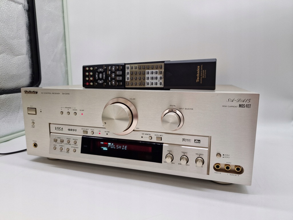 Technics SA-DA15 Amplituner Piękny stan + Pilot!!! - 12379456365 ...