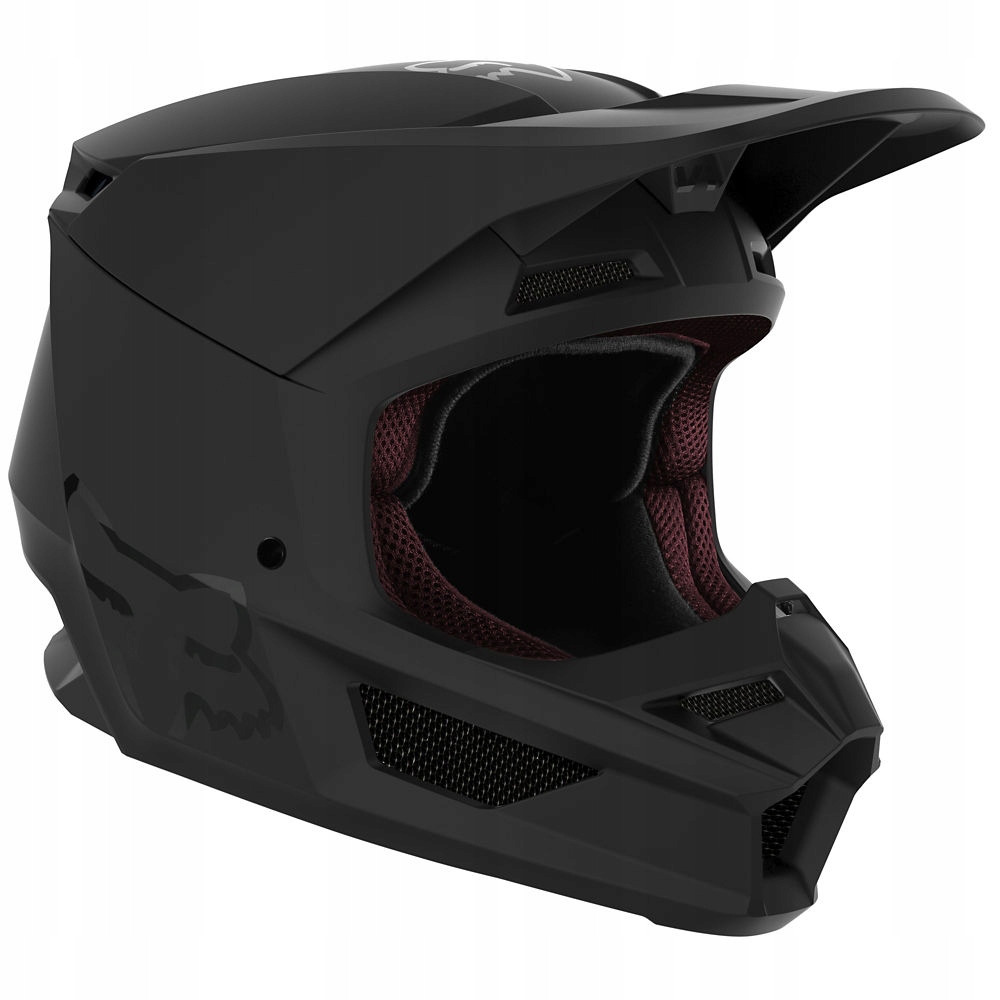 FOX V1 Matte Black 2020 Kask cross off-road r. M - 8446803180 ...