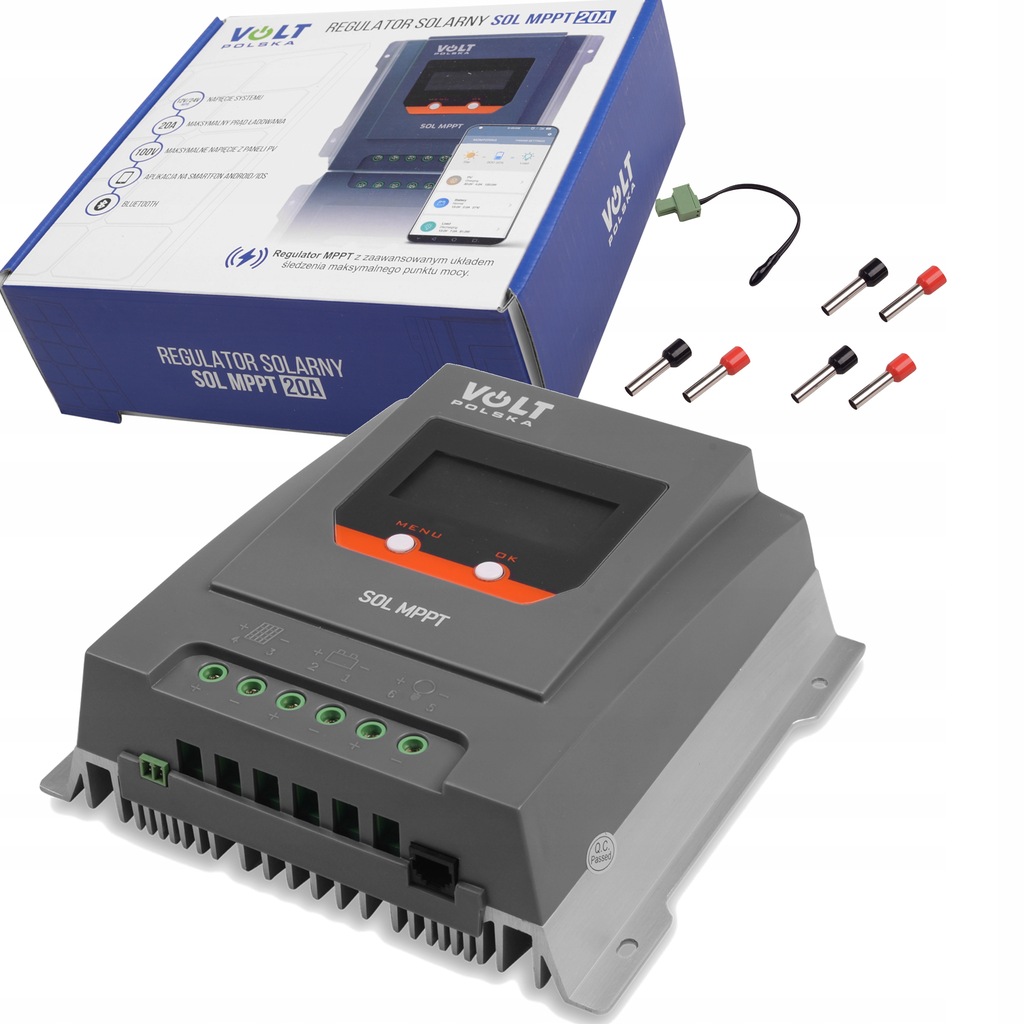VOLT REGULATOR SOLARNY SOL MPPT 20A (100V) - 13478432935 - oficjalne archiwum Allegro