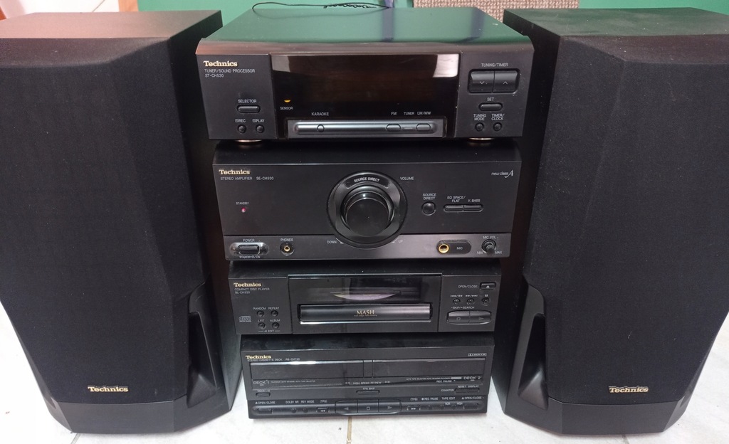 Wieża Technics SE,ST,SL,-CH530 i RS-CH730 z kolumnami - opis ...