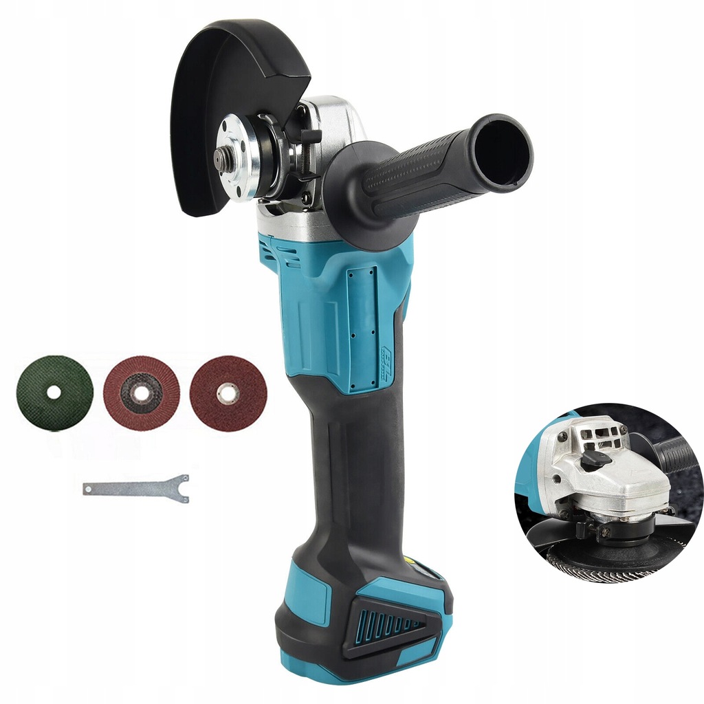 SZLIFIERKA KĄTOWA 125mm BEZSZCZOTKOWA 18V - 15056744774 - oficjalne archiwum Allegro